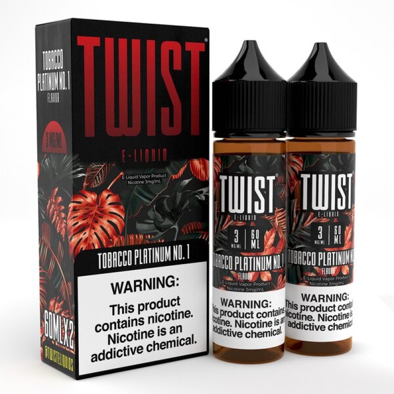 Twist E-liquids - Tobacco Platinum No.1 2x60mL LEMON TWIST